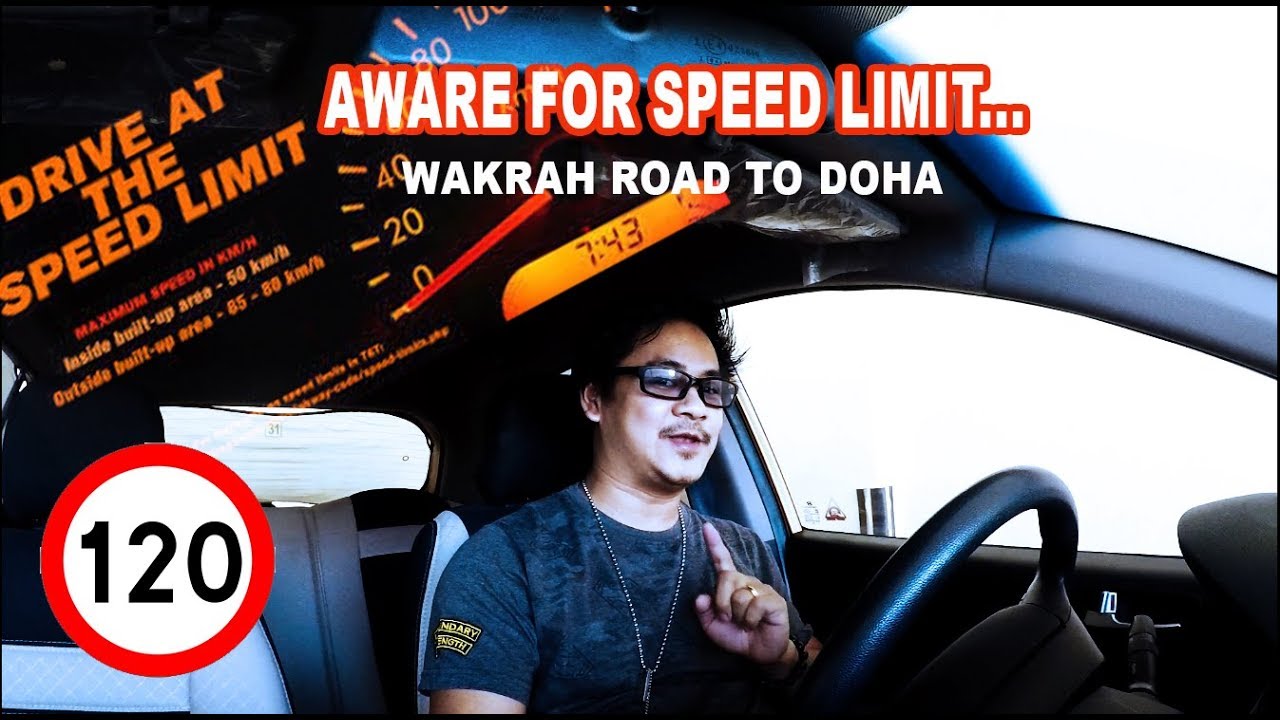 BEWARE SPEED LIMIT | WAKRAH ROAD to DOHA CITY RIDE | QATAR I MUST WATCH ...