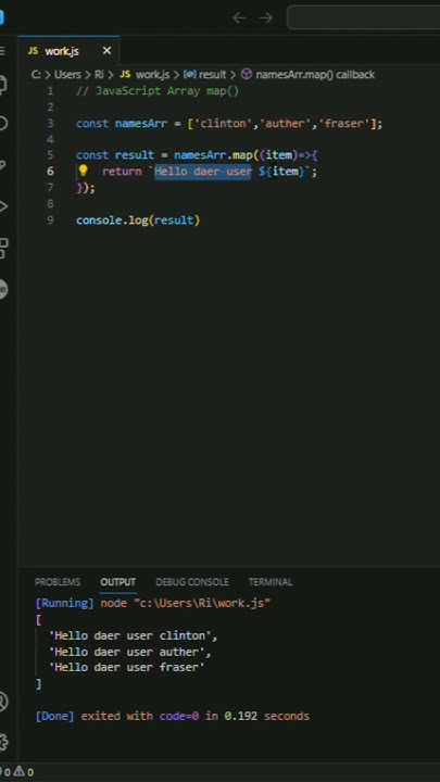 JavaScript Array map() Method 👀 || #viralvideos #ytshorts #viralvideos #viral #like # ...