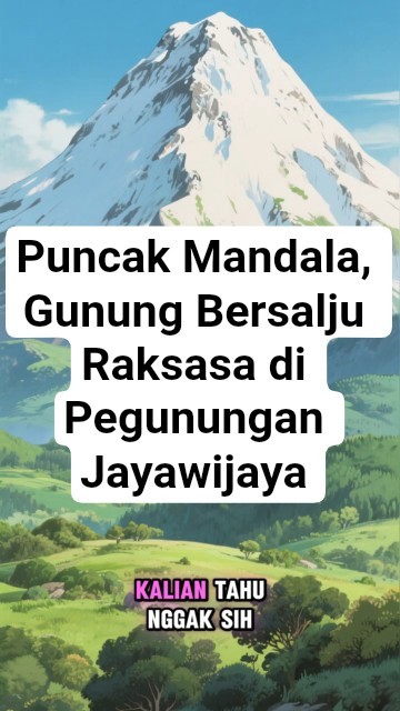 Puncak Mandala, Gunung Bersalju Raksasa di Pegunungan Jayawijaya - YouTube