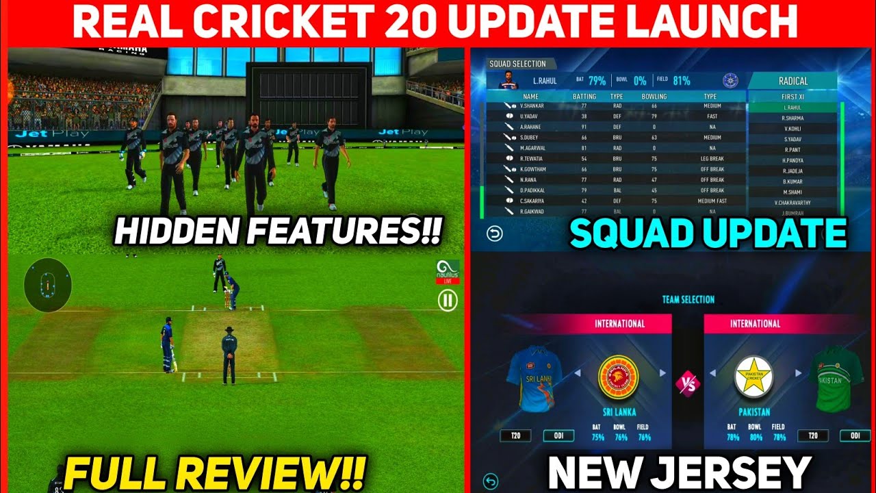 Real Cricket 20 New Update Launch | V.5.4 Full Review | Real Cricket 20 ...