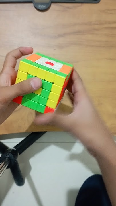 How to make dot pattern in 5/5 Rubik's cube in easy way#shots #rubikscube #viral @CuberShree ...