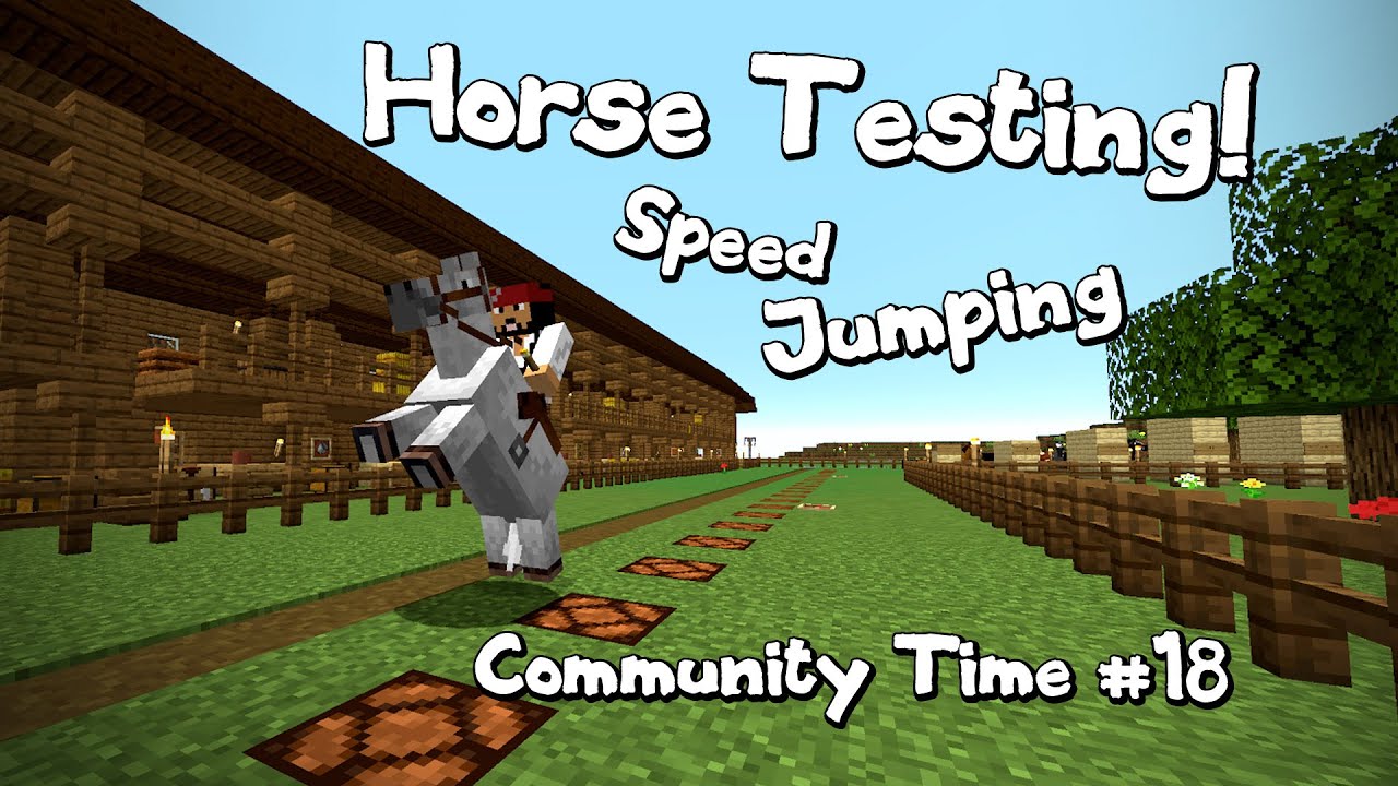Minecraft: Horse Testing Course - Community Time #18 - YouTube