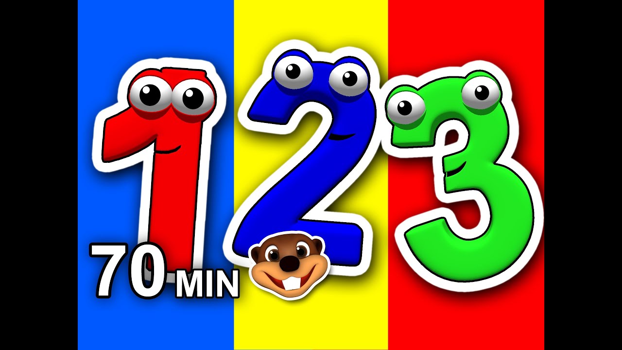  Numbers 123 Songs Collection Vol 1 3D Compilation Teach Toddlers