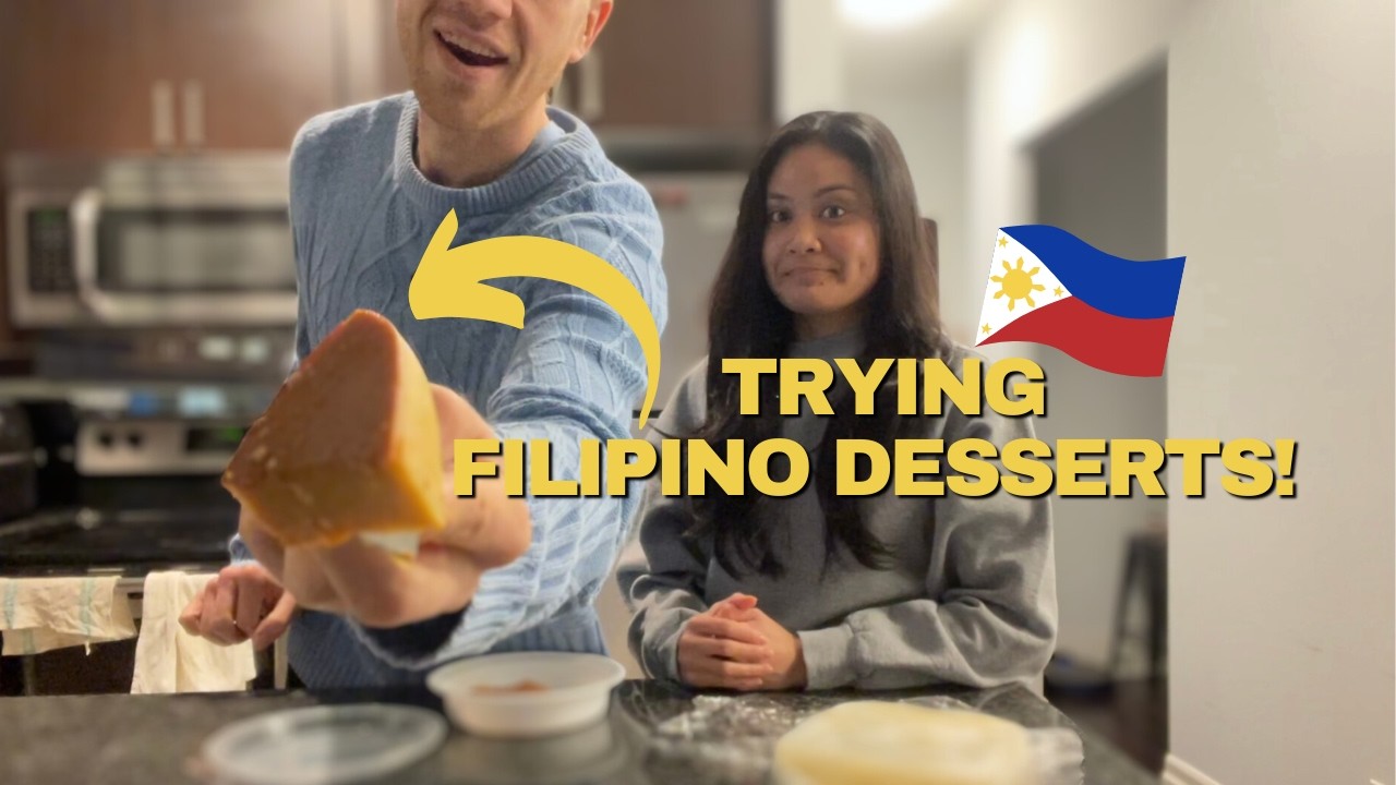 Trying Filipino Desserts From My Filipino Parents! 🇵🇭| Interracial ...