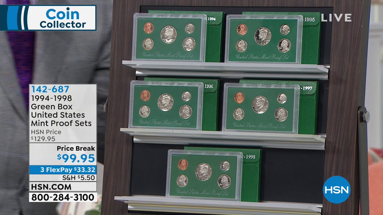 19941998 Green Box United States Mint Proof Sets - YouTube