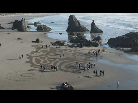 Sand Labyrinth at Bandon, Oregon