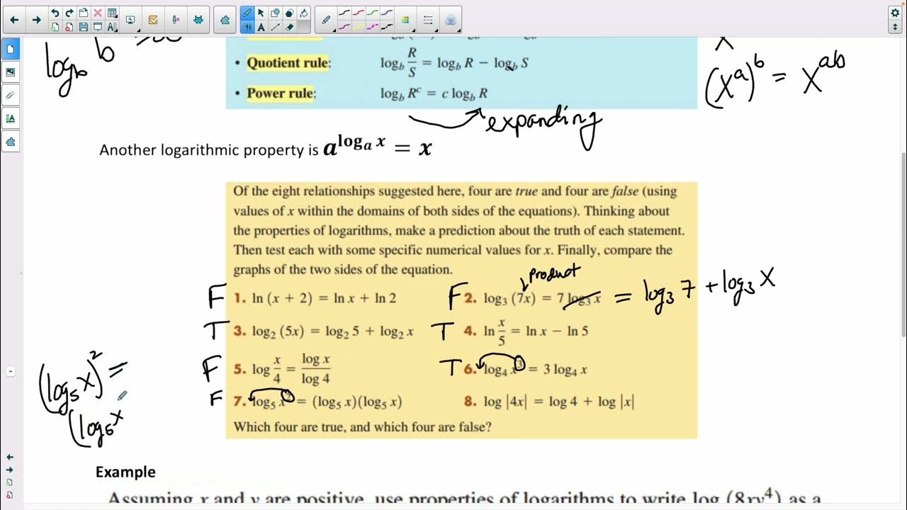 03 Logarithm Properties - YouTube