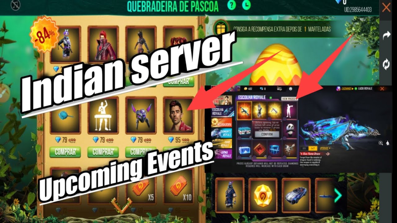 Indian Server New Upcoming Events Free Fire।।Free Fire New Event today ...