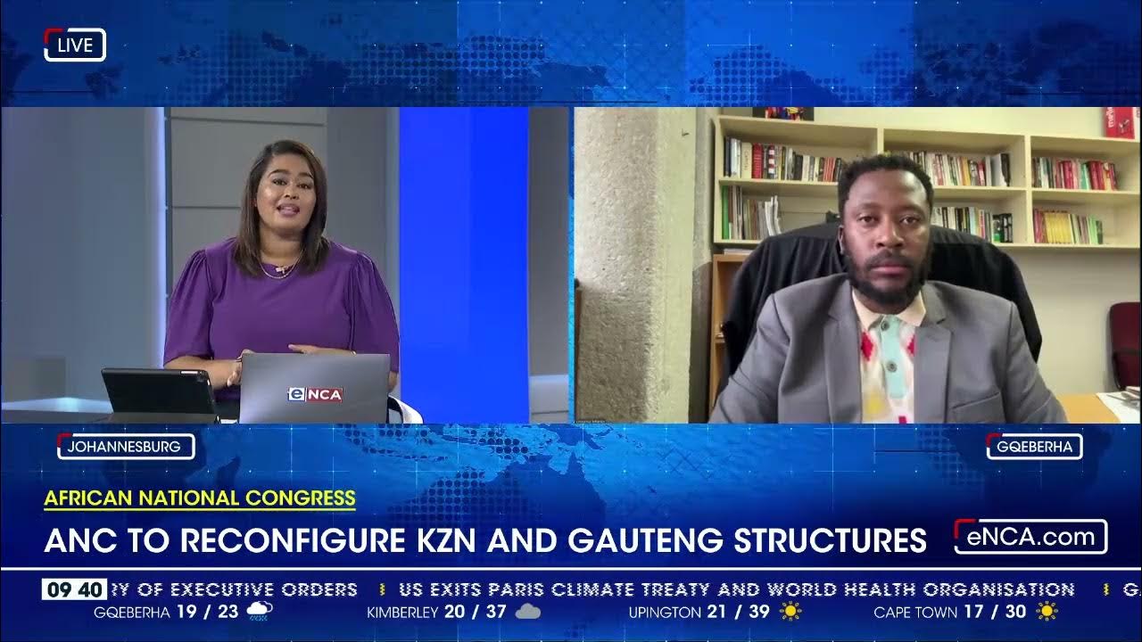 ANC to reconfigure KZN and Gauteng structures - YouTube