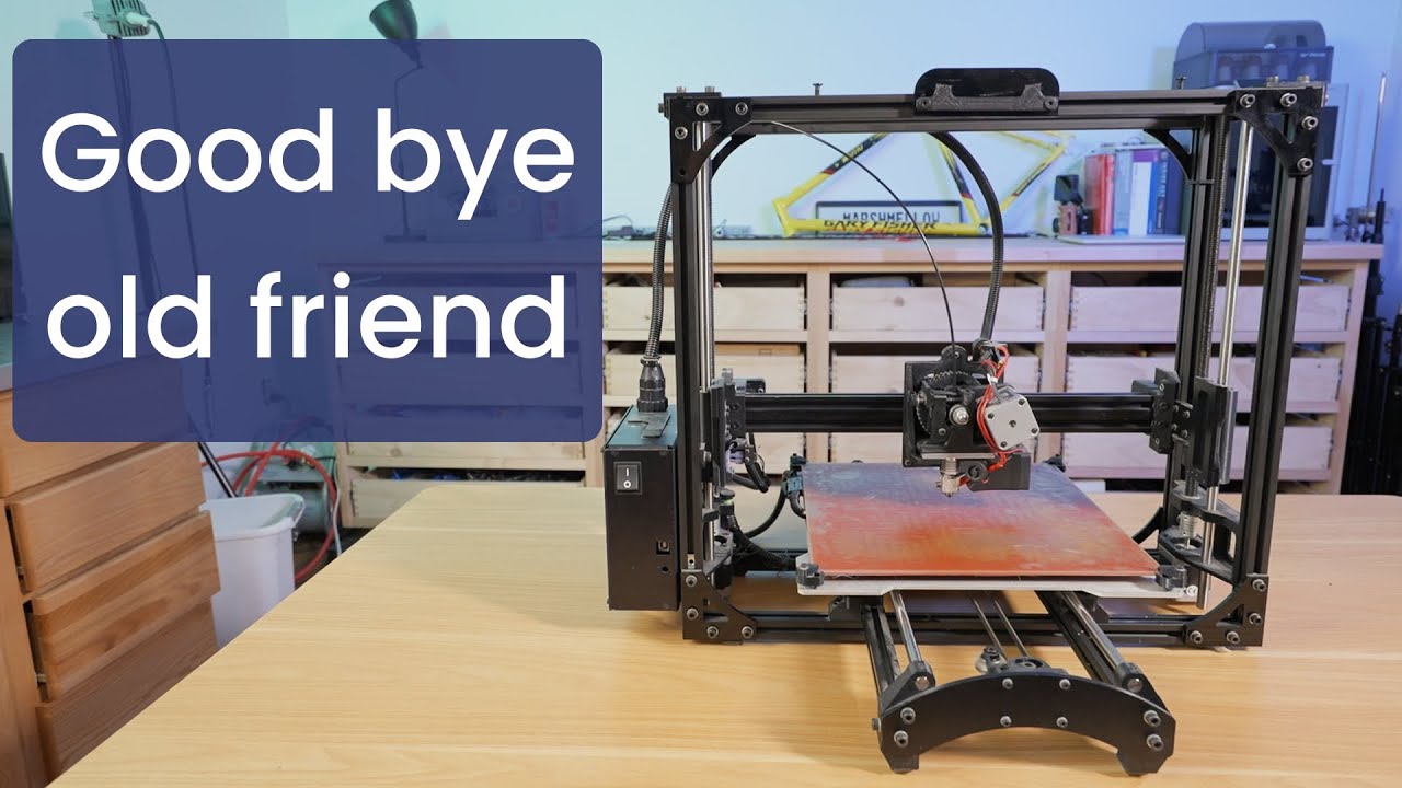 Saying good bye to an old friend. Bought a new FDM printer. - YouTube