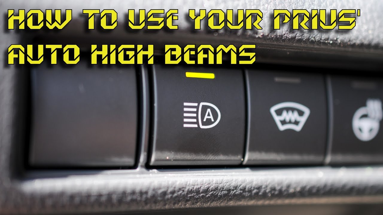 How to use your Prius' Auto High Beams - YouTube