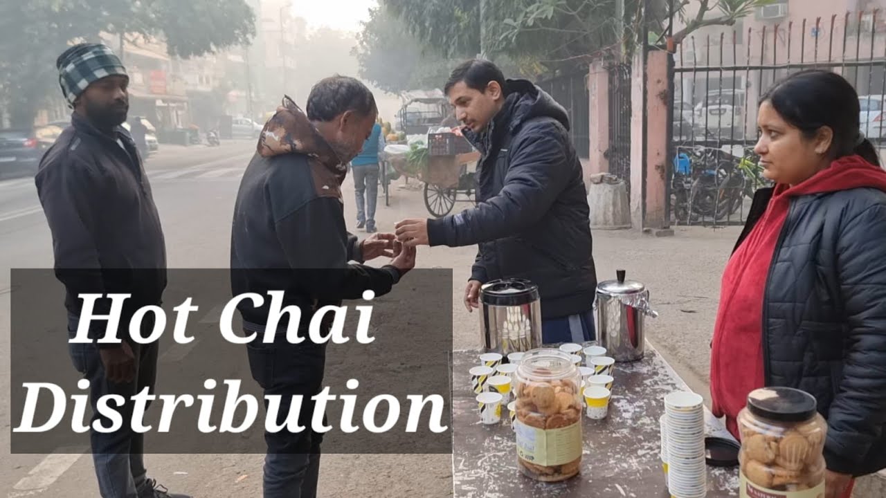 Spreading love over tea| Chai distribution early morning☕|@Caring Hands ...
