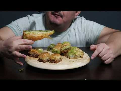 ASMR TURKİSH TÜRKÇE TATLI ŞÖLENİ #BAKLAVA  #ASMR