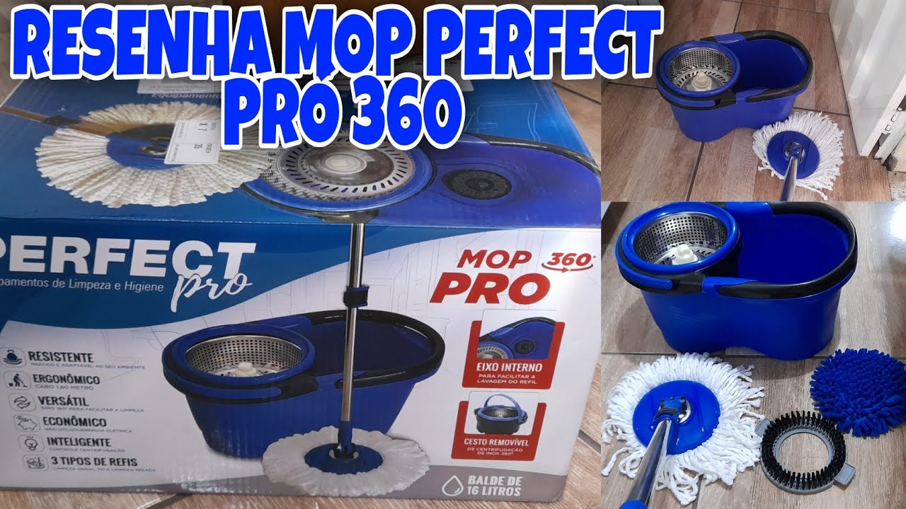 O MELHOR MOP- RESENHA DO MOP PERFECT PRO 360/ maravilhoso já vem com ...