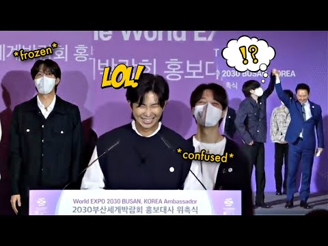 BTS Chaotic Moments During Appointment Ceremony For World EXPO 2030 Busan