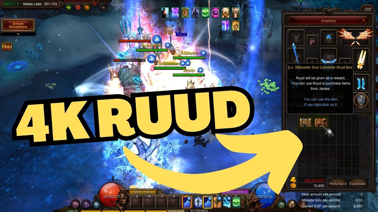 Saca RUUD con TODOS los Personajes 🤑 MU Online WEBZEN - YouTube