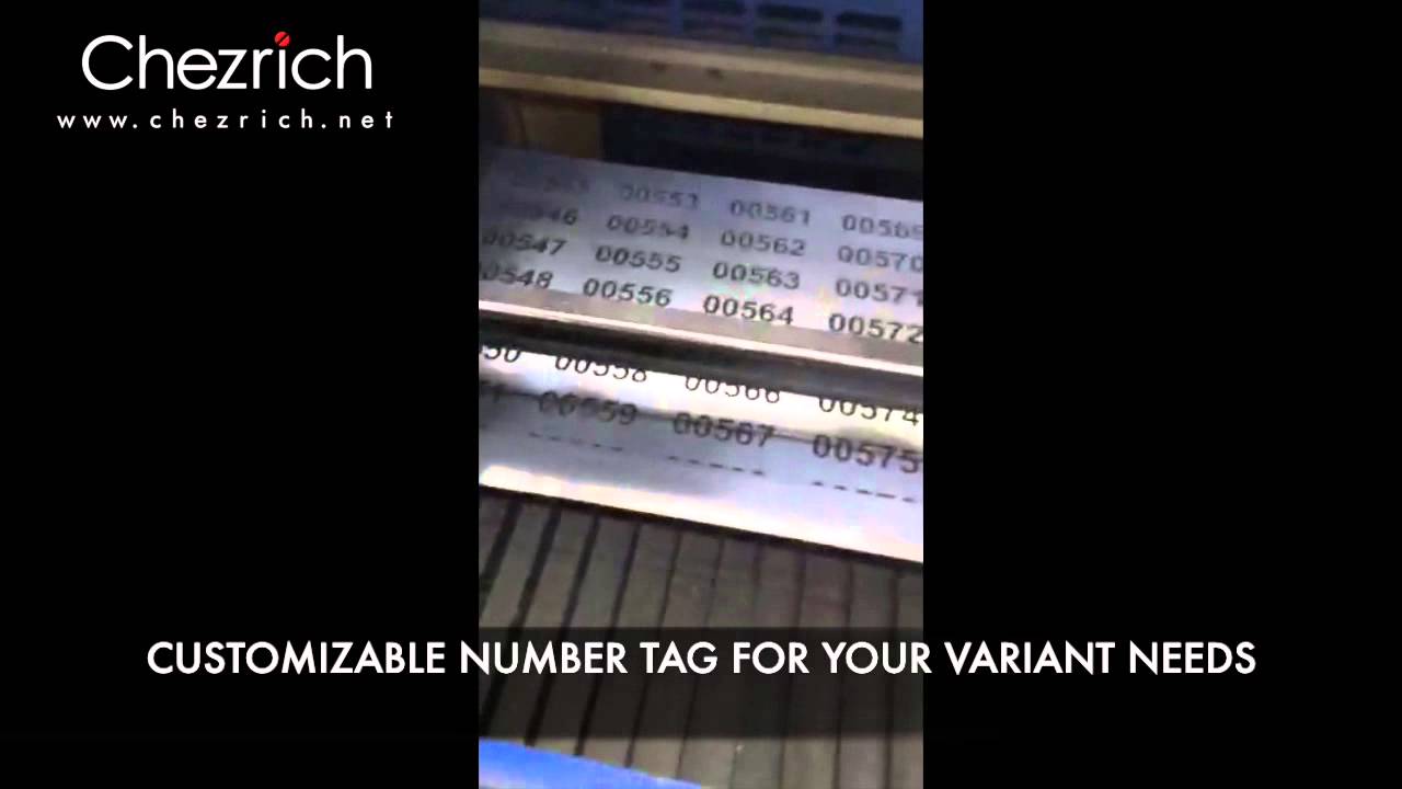 Customizable Number Tag - YouTube