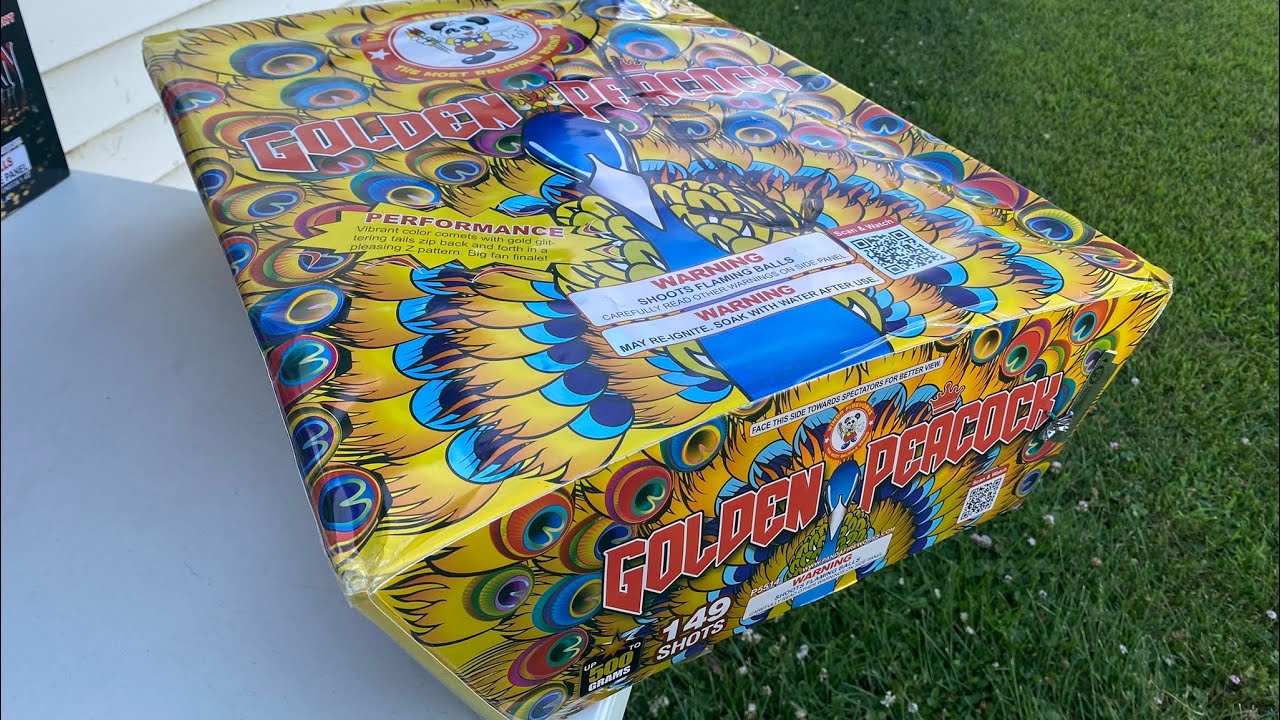 Golden Peacock by Winda Fireworks ~ 149 shots - YouTube