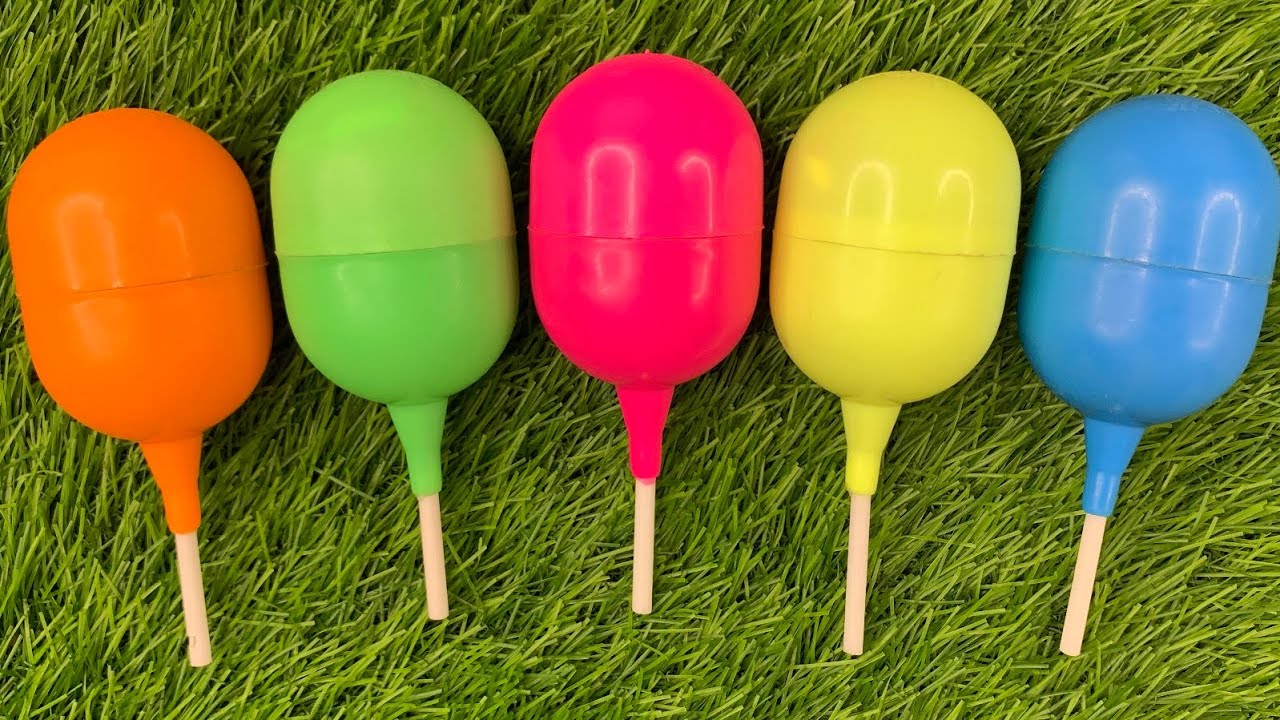 Rainbow 🌈 lollipops unpacking asmr video | watermelon lollipops ...