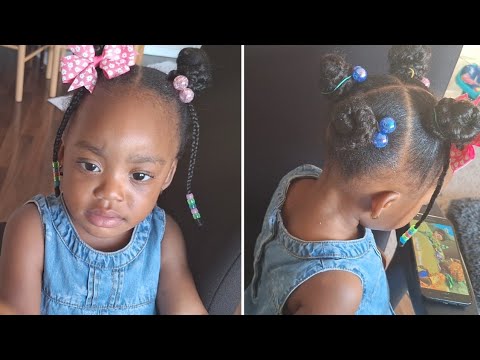 Easy Hairstyle For Kids W/ Extension I Kids Hairstyle. - YouTube