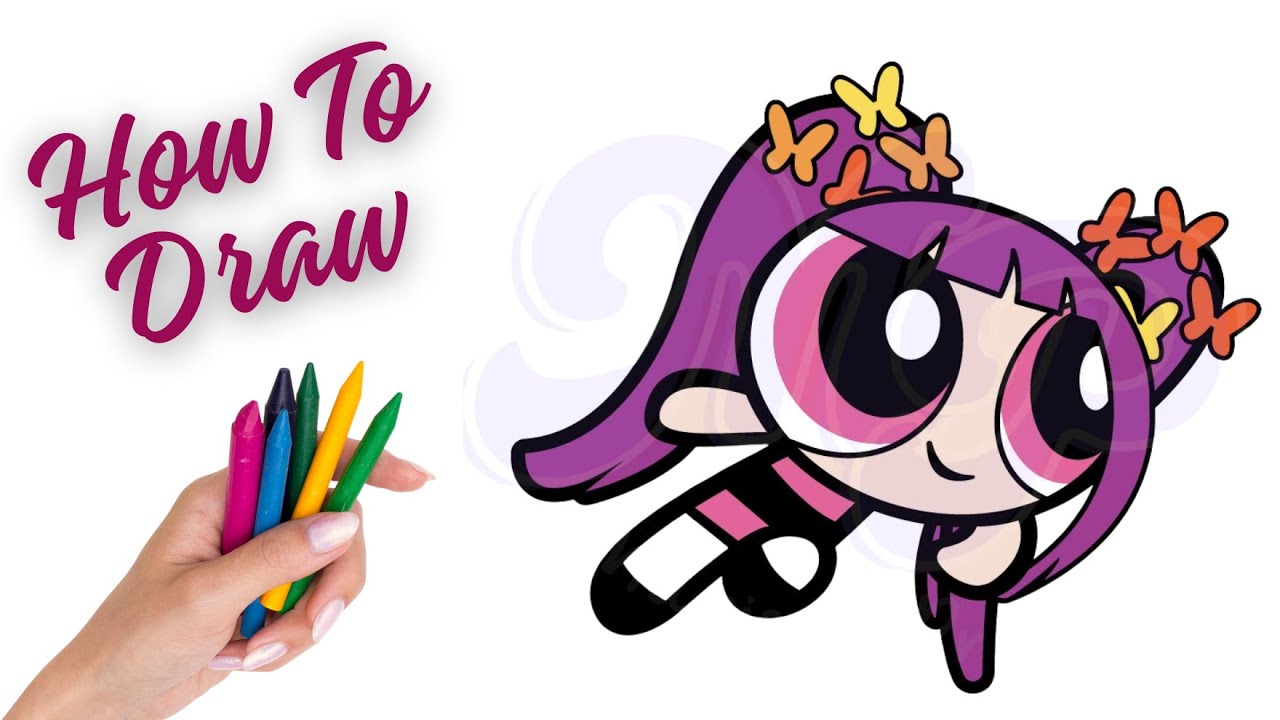 How to draw Hanni - The Powerpuff Girls | Easy drawing - YouTube