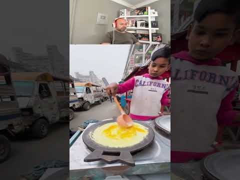Hindistan Sokakta Omlet Yapımı