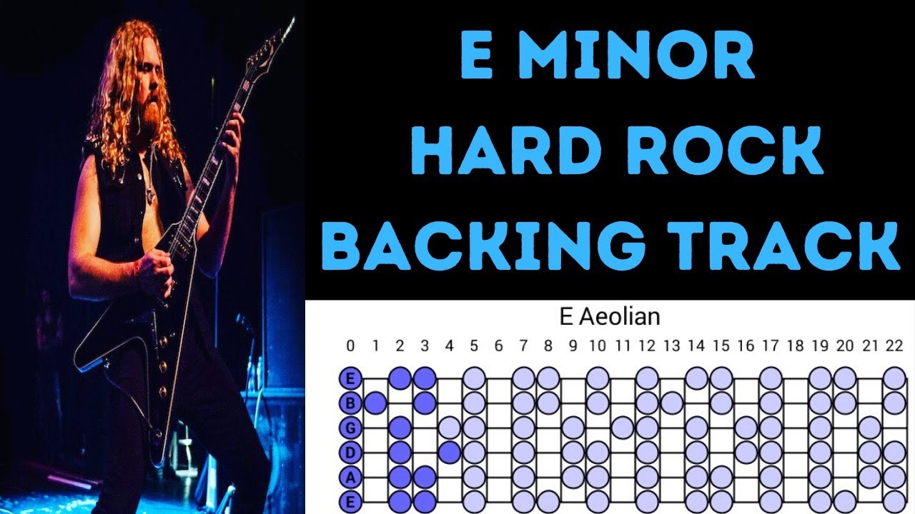 E Minor Hard Backing Track 170 BPM - YouTube