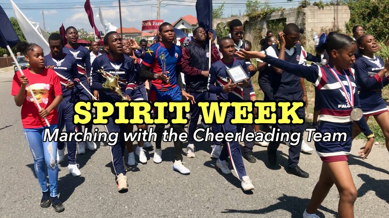 SPIRIT WEEK AT TCGA || Marching with the Cheerleading Team 📣 - YouTube