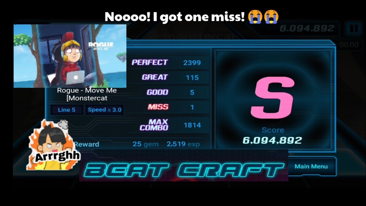 Argh! I have ONE MISS! Move Me- Rogue | Beat Craft - YouTube