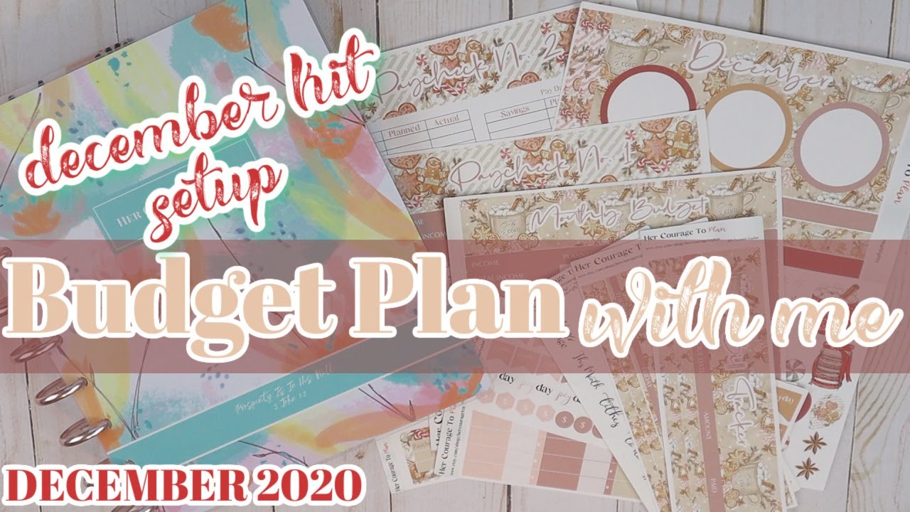 December 2020 Budget Plan With Me: Calendar & Budget Setup | Sticker ...