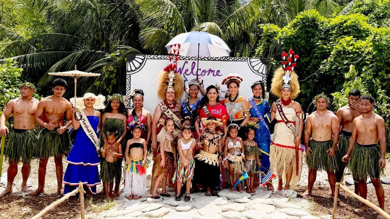 🌺 Miss Pacific Islands Pageant Float Parade Around Whole of Nauru 🇳🇷 ...
