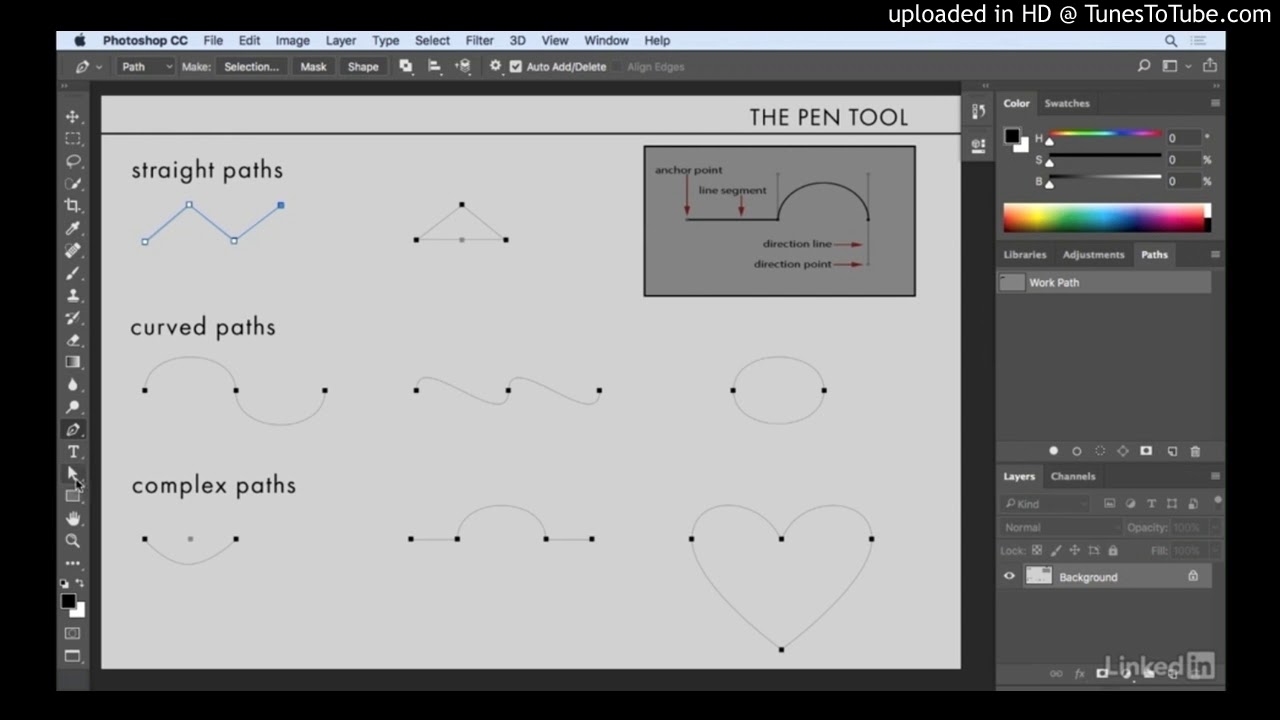 Pen tool basics- Photoshop CC 2018 Essential Training- Design - YouTube