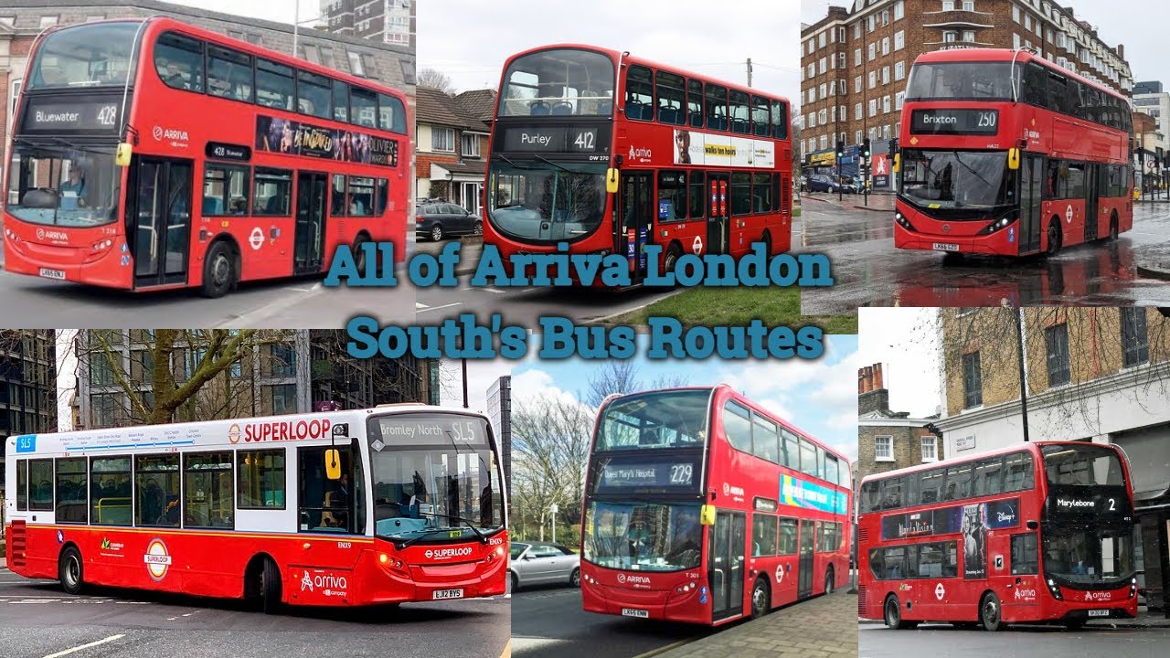 All of Arriva London South's Bus Routes - YouTube