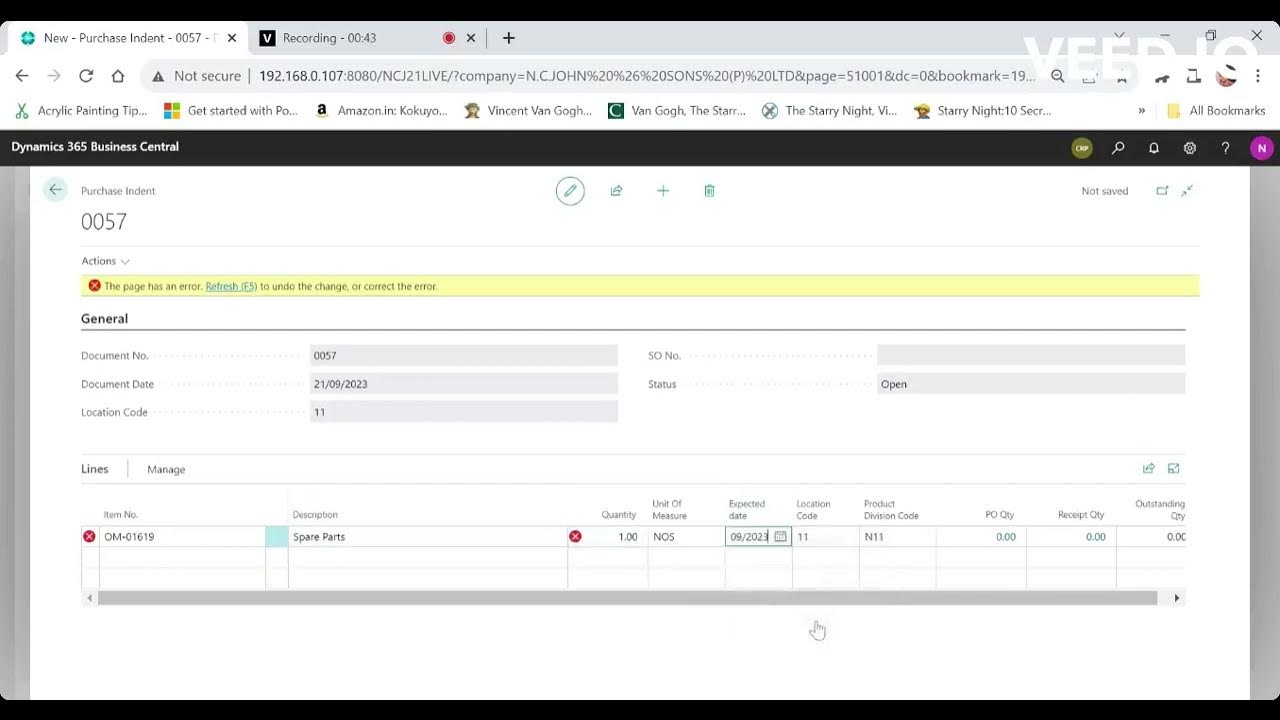 Purchase against Indent- 1 Creating indent - YouTube