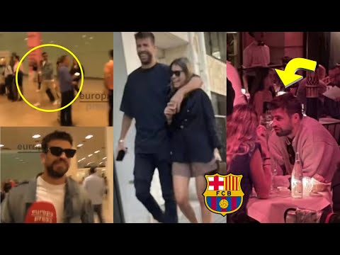 😳Barca Legend Gerard Pique Spotted With His New Girlfriend Clara At ...