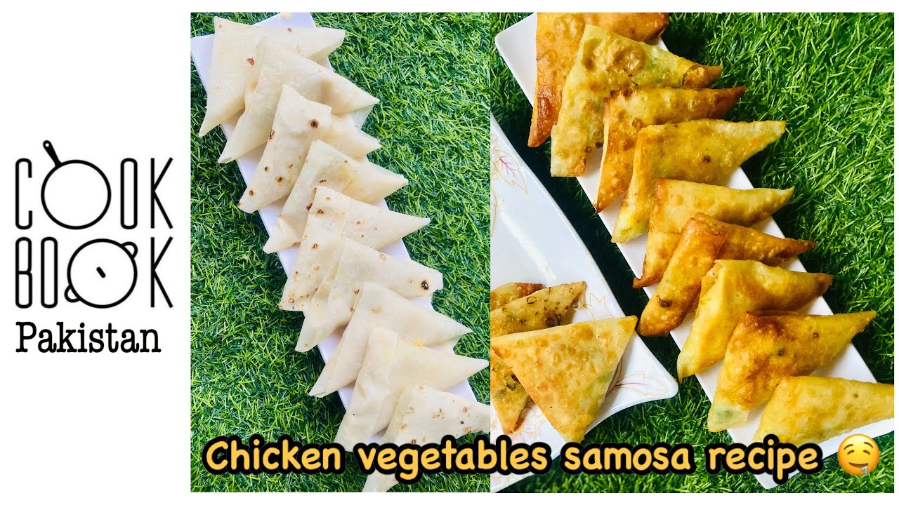 Chicken Vegetable samosa recipe #youtube #cookbook - YouTube