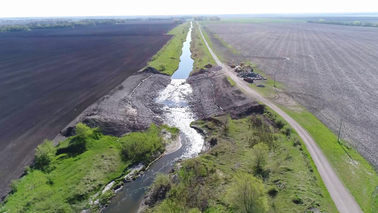 Drone Flight of Rock Riffles Project - YouTube