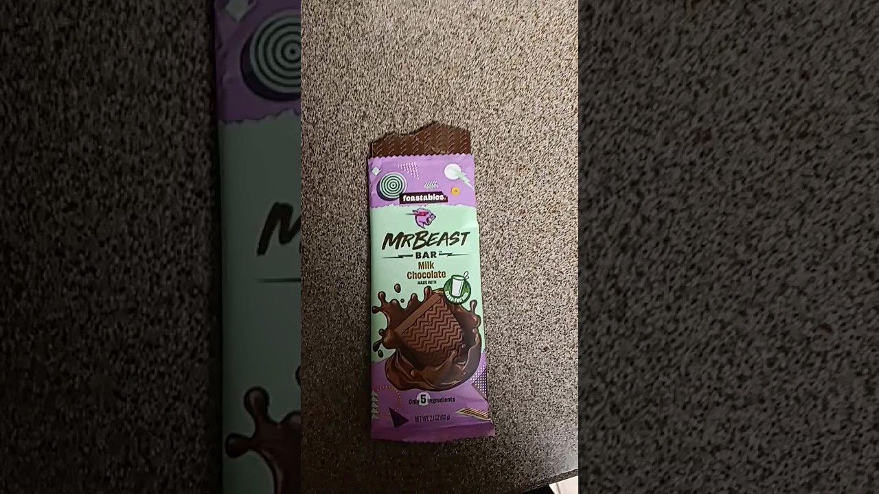 Mr beast chocolate Bussin/First time trying Mr beast chocolate#Mr beast ...