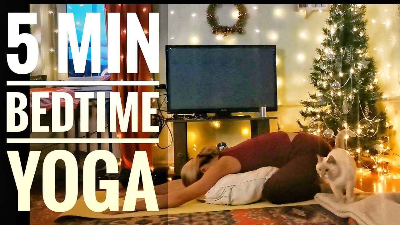 Yoga for Better Sleep | 5-Minute Relaxing Bedtime Stretch - YouTube