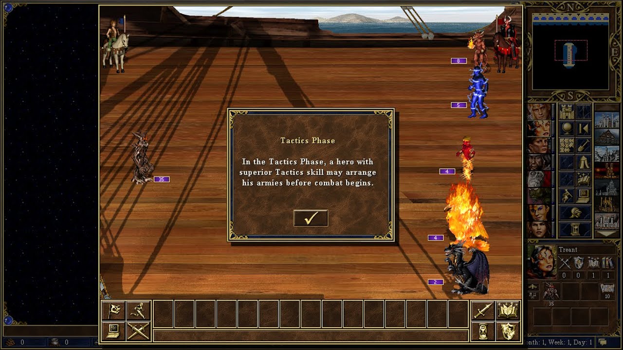 Heroes 3 HotA Battle | Dendroid Guards & Dendroid Soldiers Vs. Fire ...