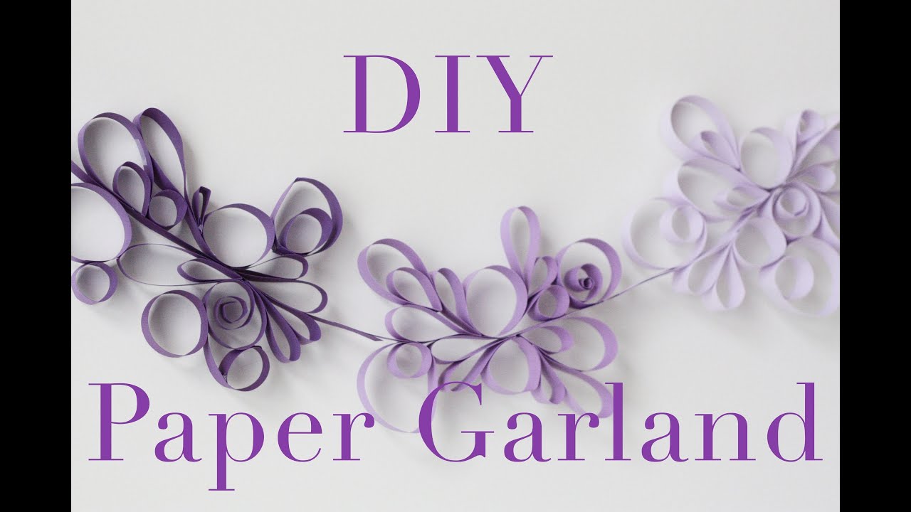 DIY Paper Scroll Garland Tutorial | Decorations that impress! - YouTube