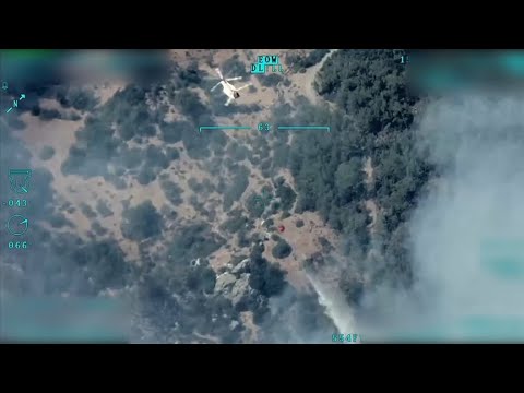 İHA'lar yangın söndürme çalışmalarına destek için aralıksız görev yapmaya devam ediyor