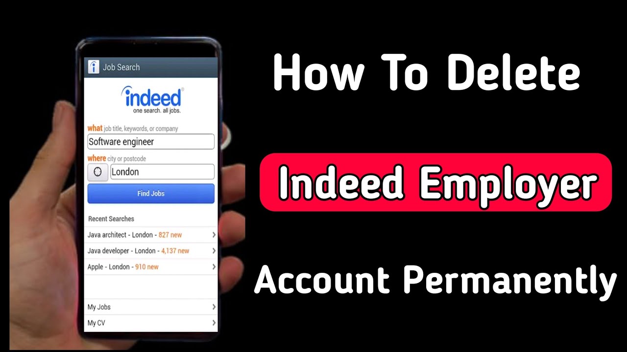 How To Delete Indeed Employer Account Permanently Youtube