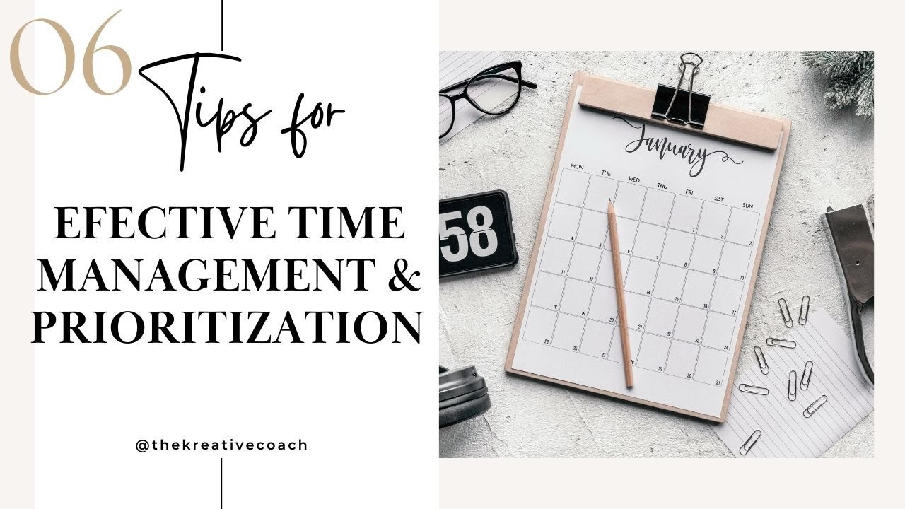 30 Days Challenge Video 06 Tips for Effective Time Management ...