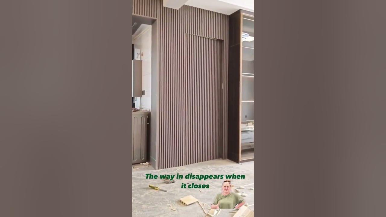 Hidden Door Within This Wall Completely Disappears 🔍🚪 Secretdoor Hiddenpassage Homedesign