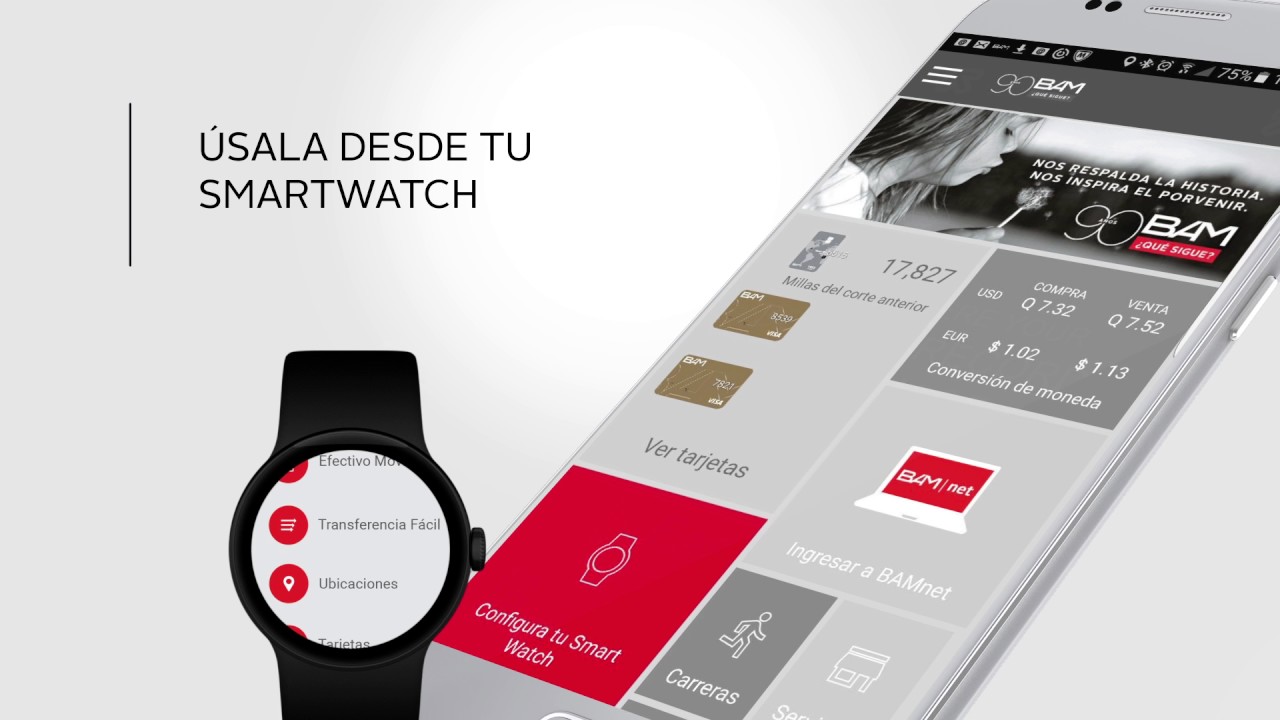 BAM App 3.0 Android - Úsala desde tu smartwatch - YouTube