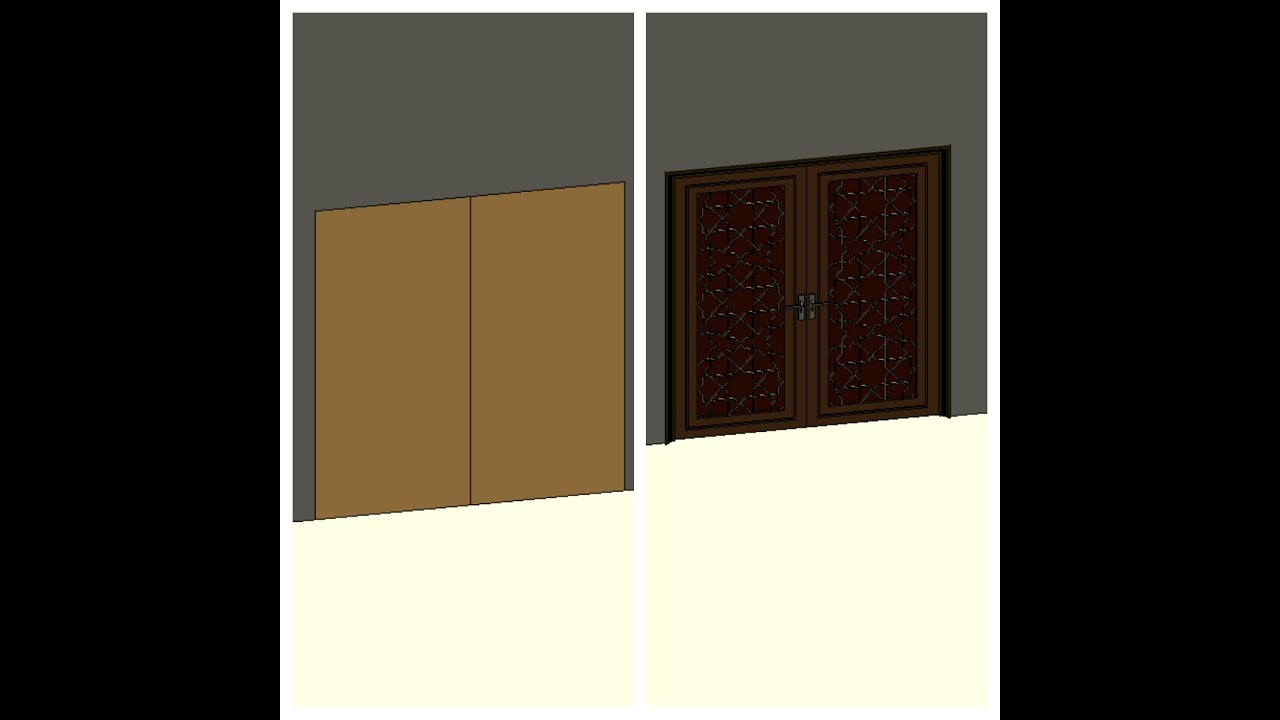 create islamic doors in revit - YouTube