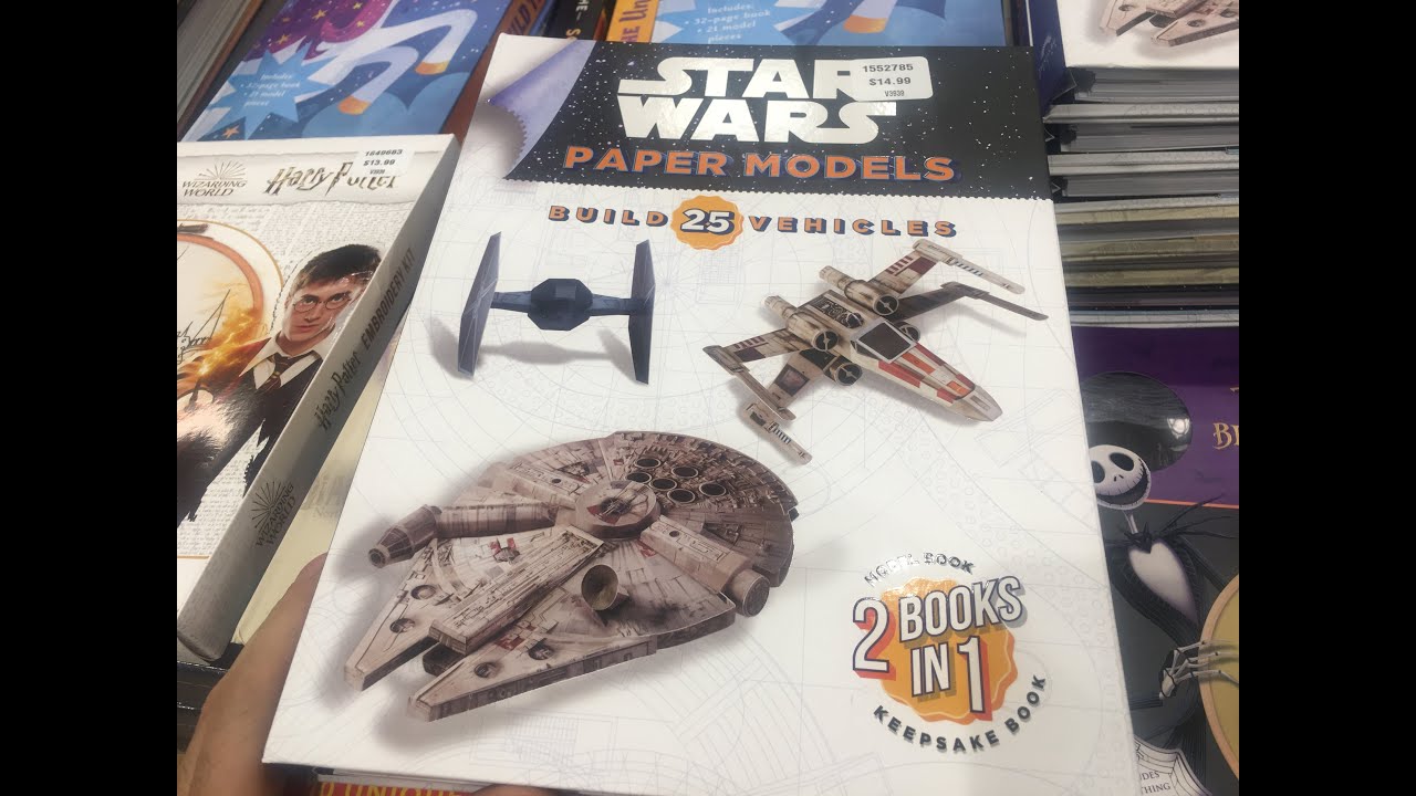 Costco Star Wars Paper Models build 25 Vehicles - YouTube