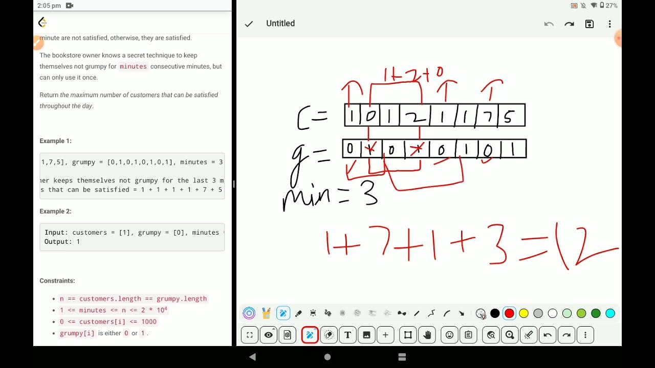 1052. Grumpy Bookstore Owner Leetcode | Leetcode Problem of the day | 21 June 2024 - YouTube