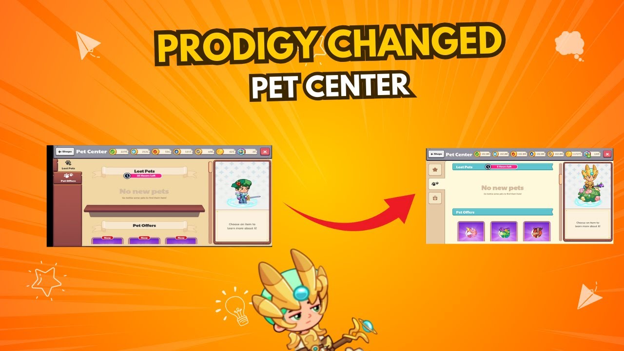 Evolution Of Pet Center | Prodigy Math Game - YouTube